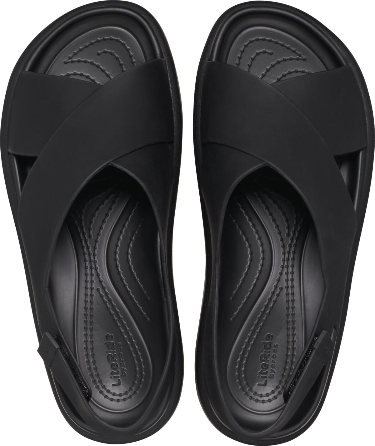 Sandalias Crocs Brooklyn Luxe Negras - Crocs Ecuador