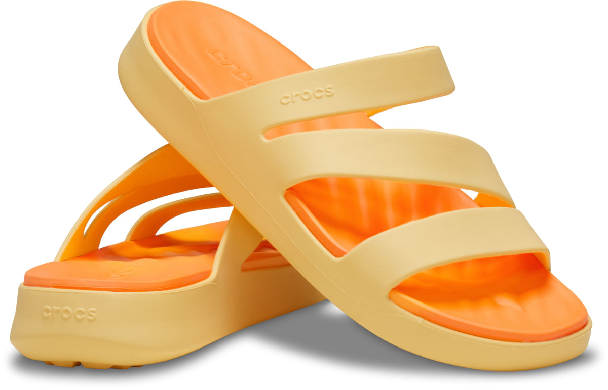 Sandalias Mujer Getaway Strappy Durazno - Crocs Ecuador